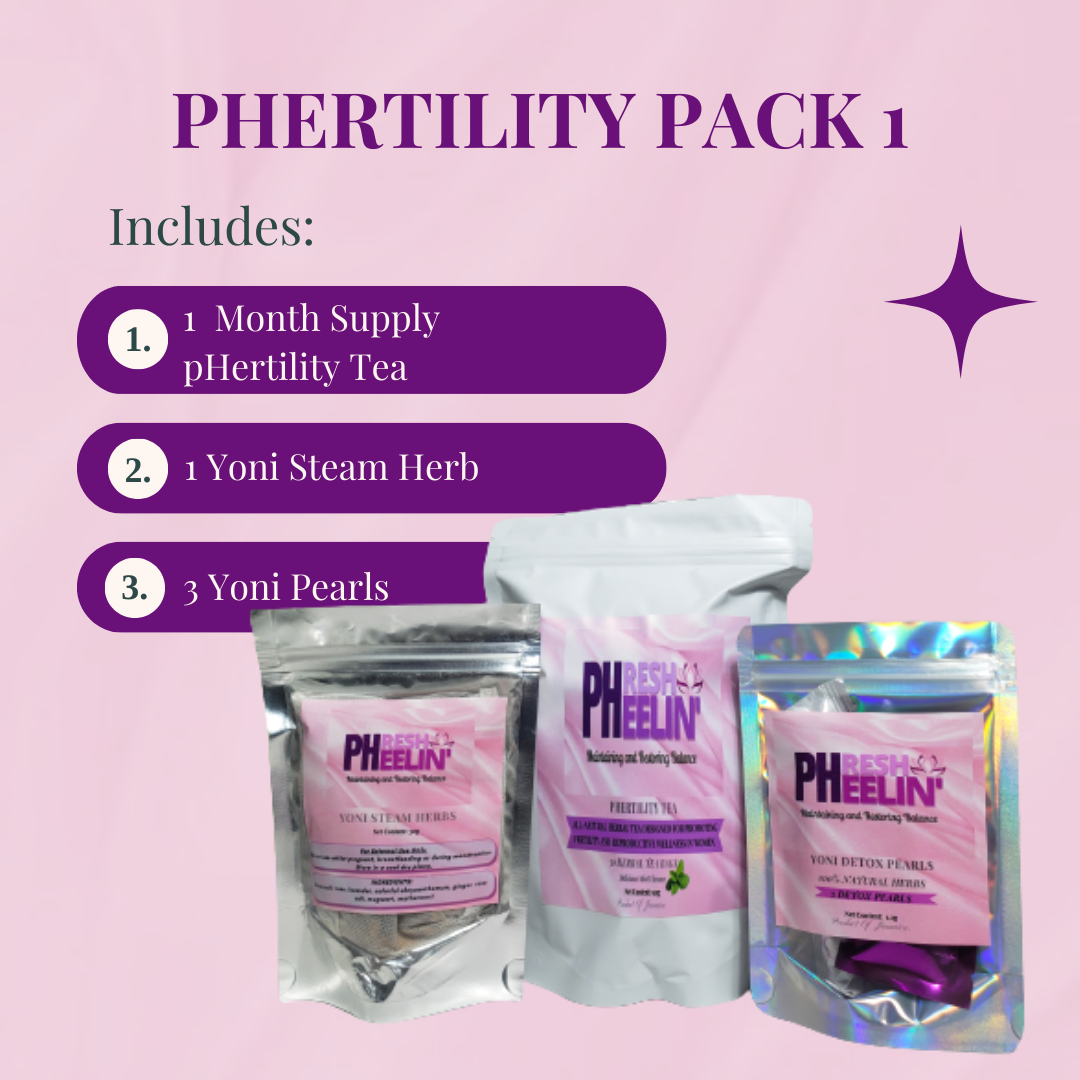 pHertility Packs- Fertility Support- Menstrual Support-PCOS-Uterine Fi ...